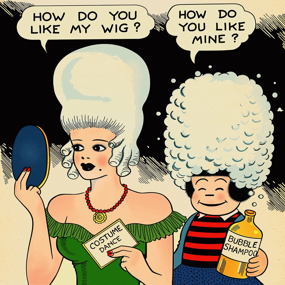 Marie Antoinette Nancy Comic Art Block Vintage Comic Book Gift for Her ...