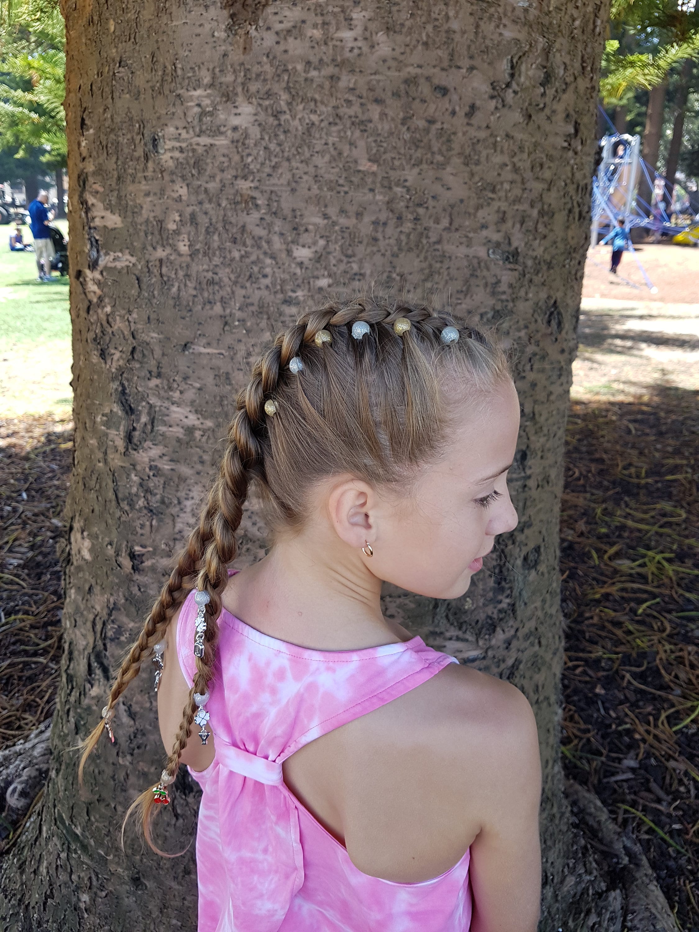 Girls Hair Charms Set of 6, Silver, Girls Non-slip Hair Accessories ...