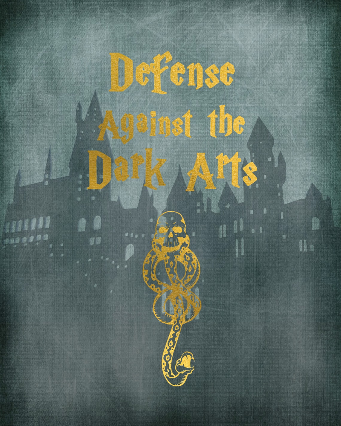 Harry Potter Defense Against The Dark Arts Print | Etsy