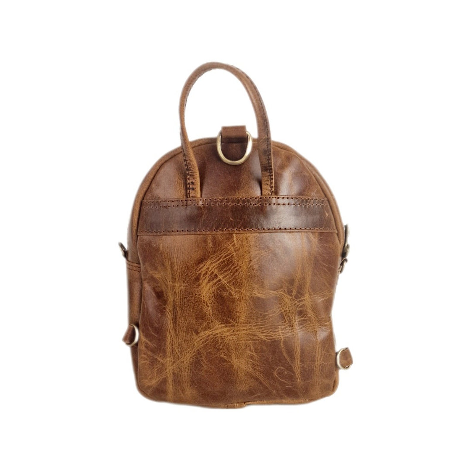 Mini Backpack, Leather Backpack, Small-sized Backpack, Convertible ...
