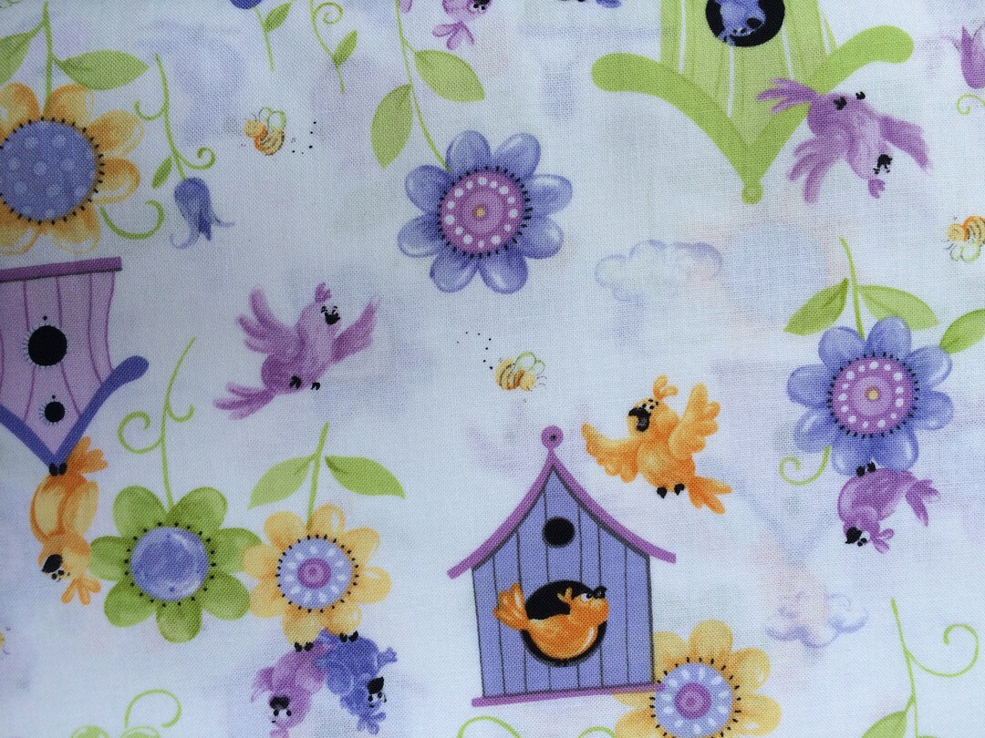 Patchwork Fabric birds House World of Susybee - Etsy