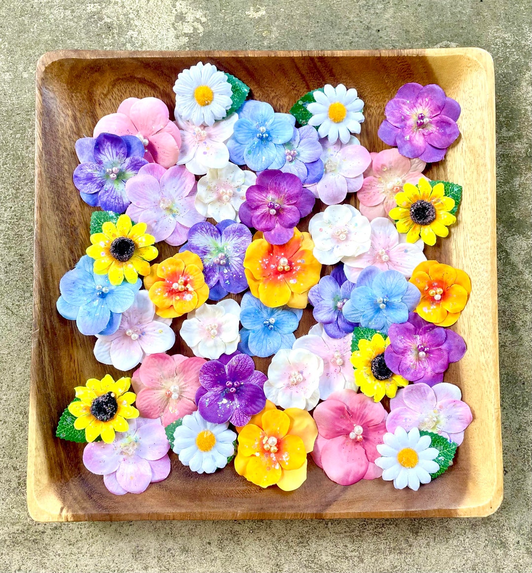 Rapunzel-inspired Assorted Flower Hair Clips Flowers for Girls Women ...