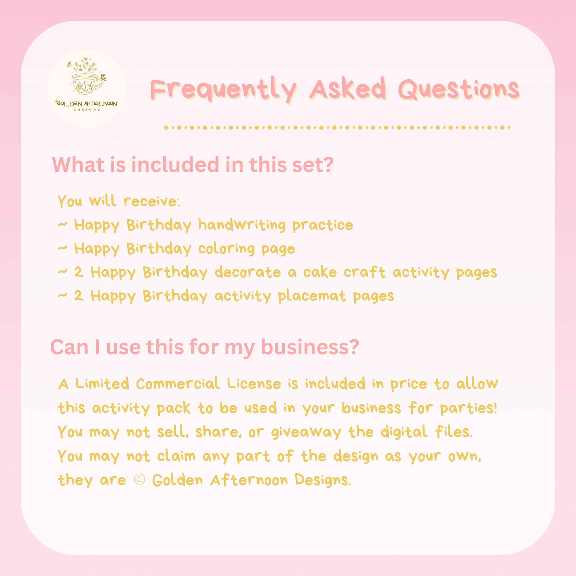 Happy Birthday Printable Activity Pack | Fun Worksheets, Party Favors ...