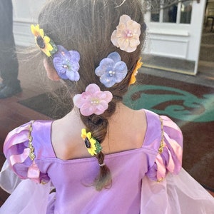 Rapunzel Flower Hair Clips Princess Hairaccessories, Fairy-tale Fashion ...
