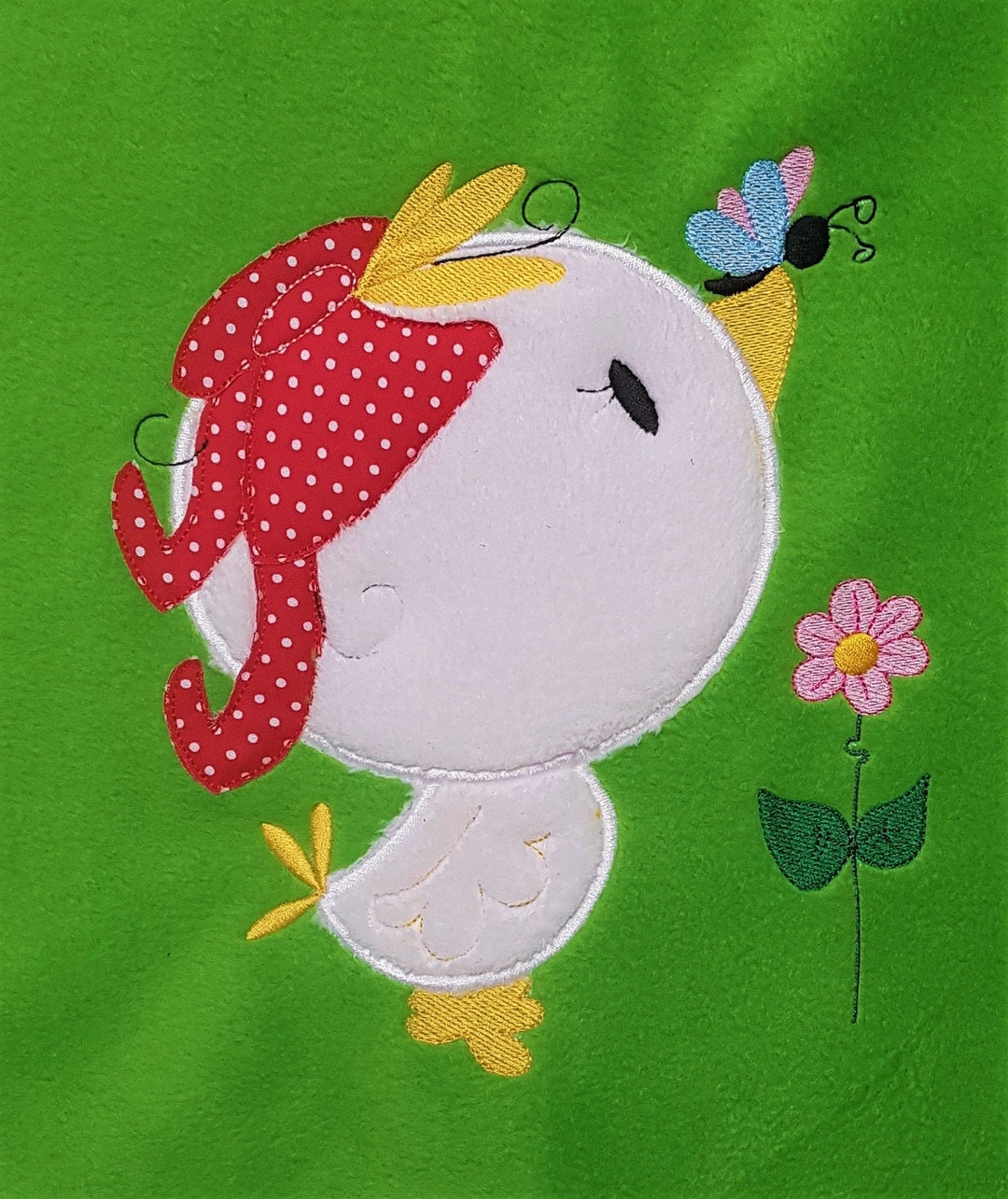 Embroidery File Appli Chick Embroidery Design Birdie - Etsy
