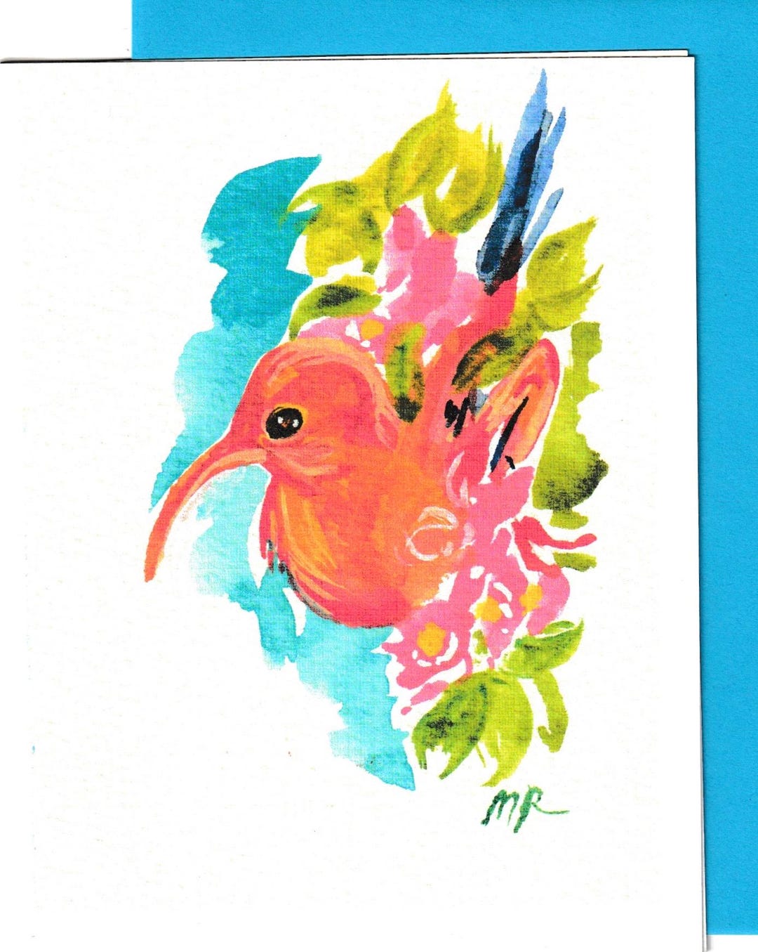 4 Birds. 8 Cards. Precious Hawaii Honeycreepers in Watercolor. Thank ...