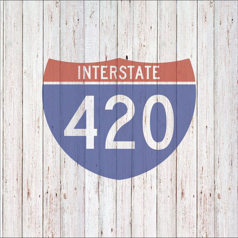 Interstate 420 Sign, SVG, Vector, Cuttable Design, Silhouette, Cut File ...