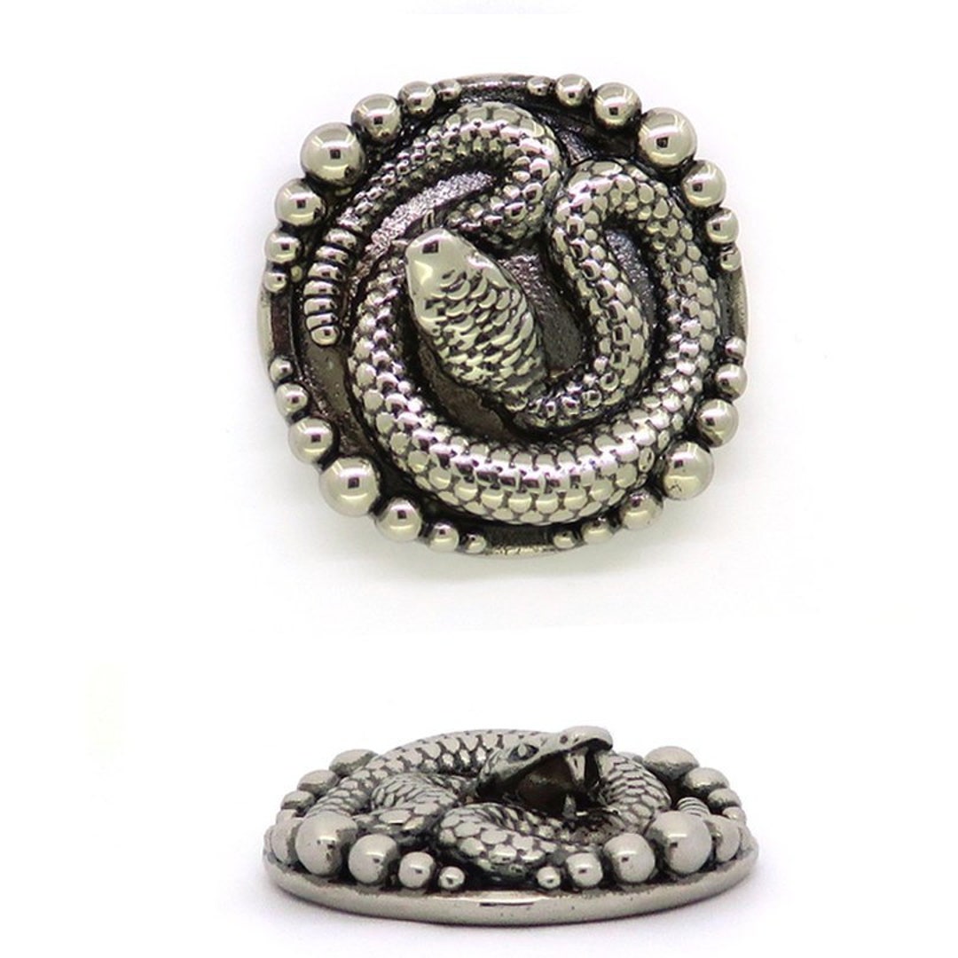 Snake Conchos - Ø 1-1/5 Inch - Etsy