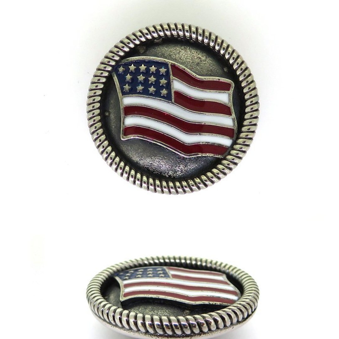 American Flag Conchos A- Ø 1-1/5 Inch - Etsy