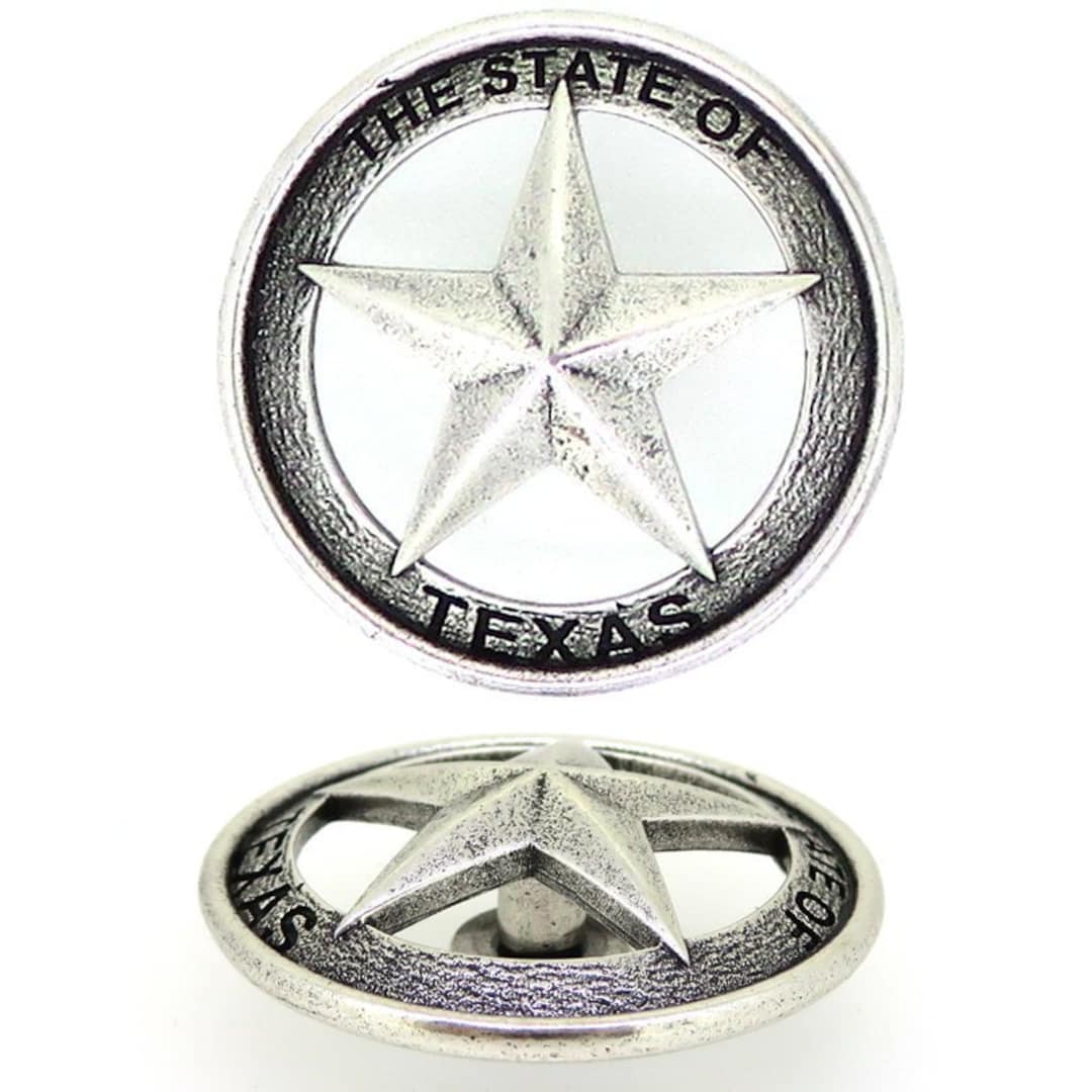 Texas Star Conchos A Ø 1-1/2 Inch - Etsy UK