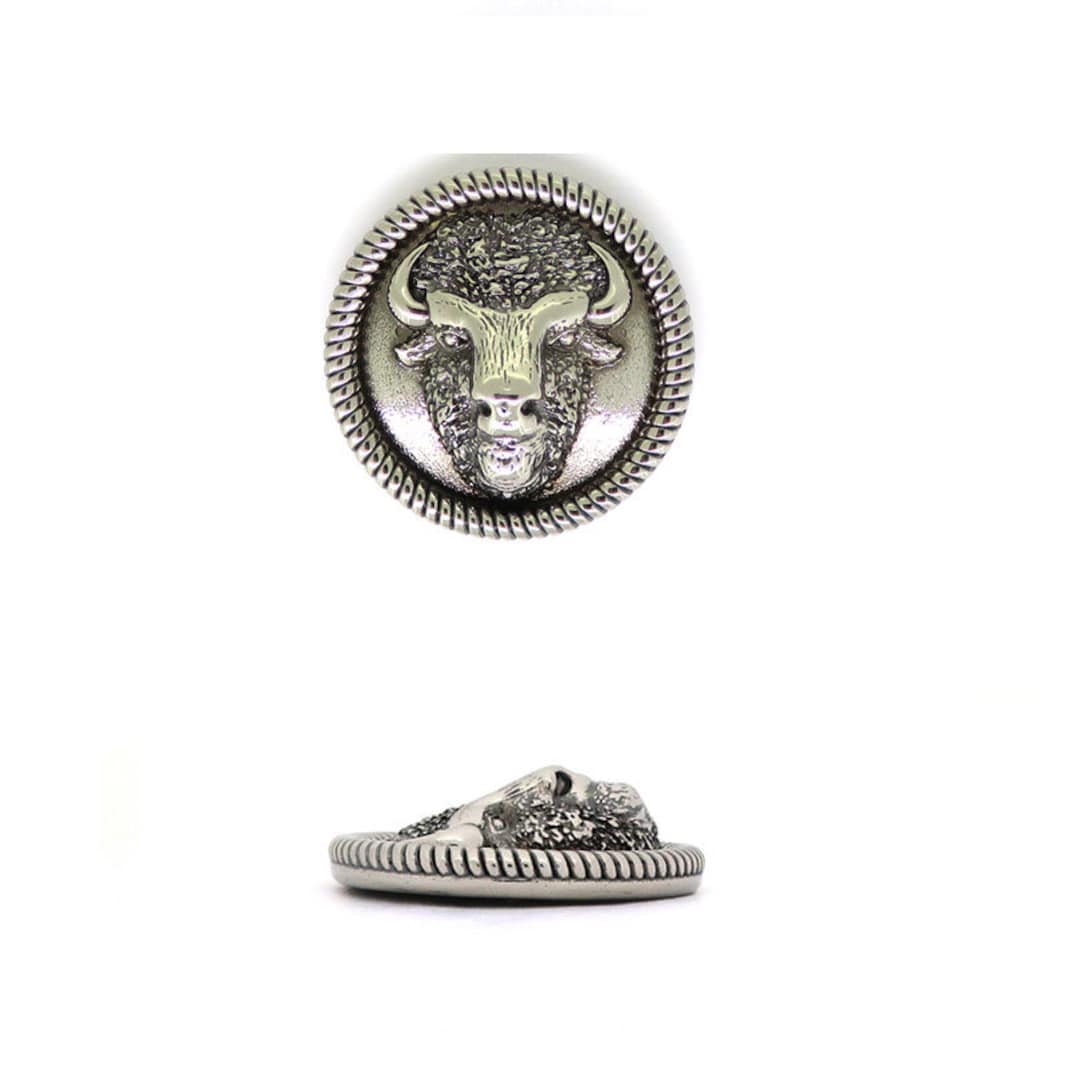 Bison Conchos - Ø 4/5 Inch - Etsy