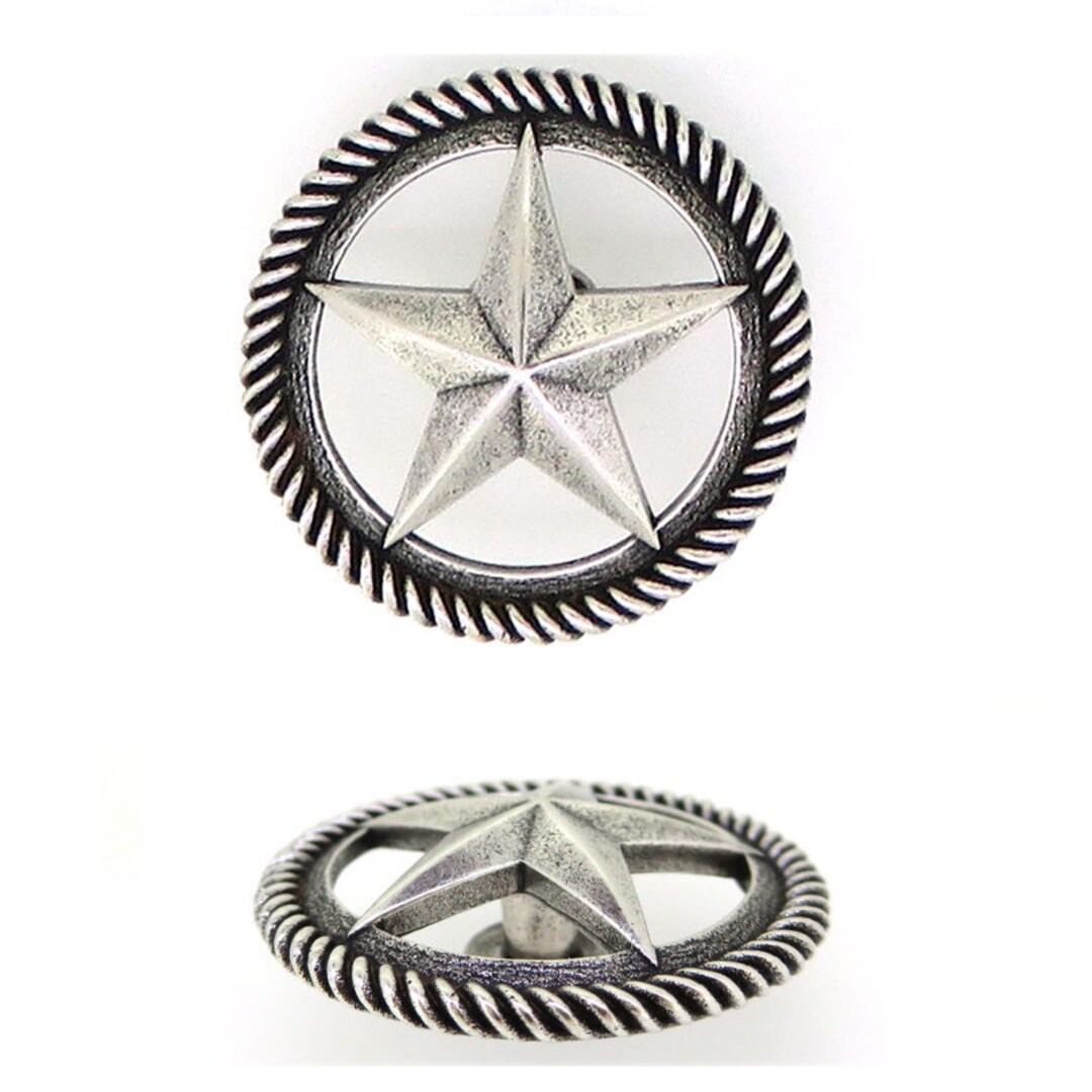 Texas Star Conchos Rope - Ø 1-1/5 Inch - Etsy