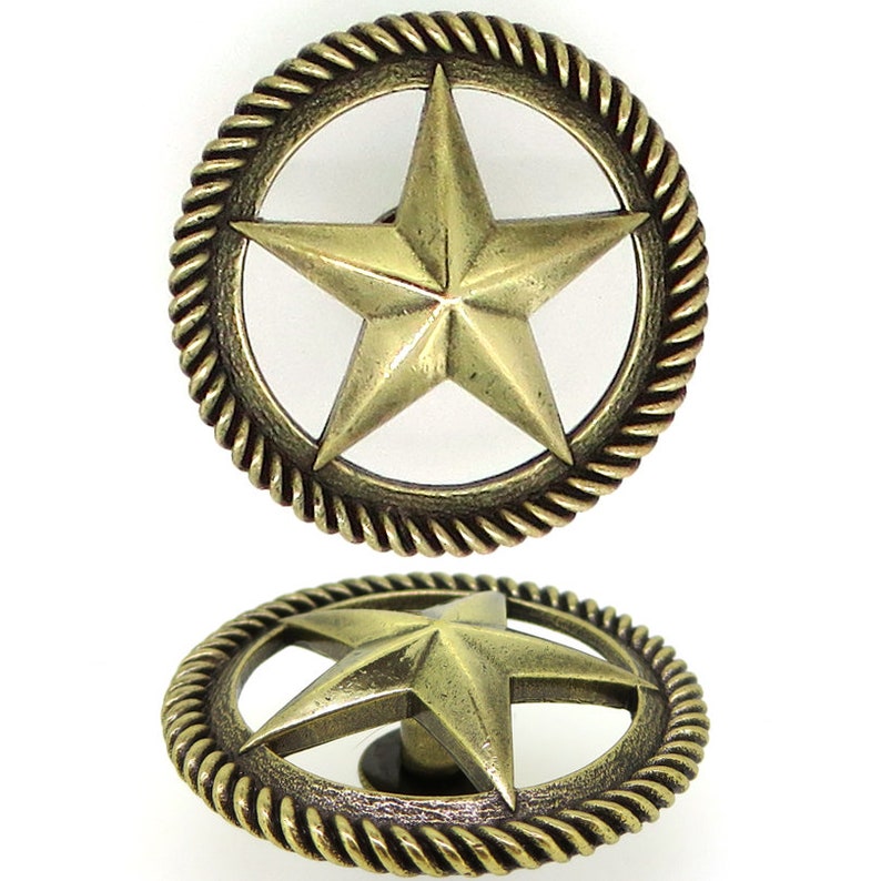 Texas Star Conchos Rope - Ø 1-1/2 Inch - Etsy