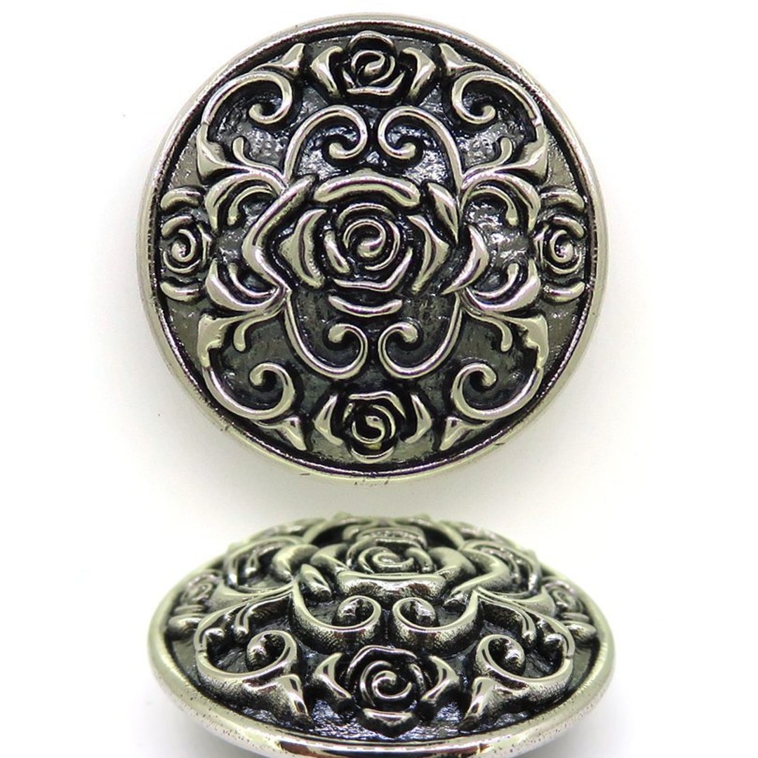 Roses Conchos - Ø 1-1/2 Inch - Etsy