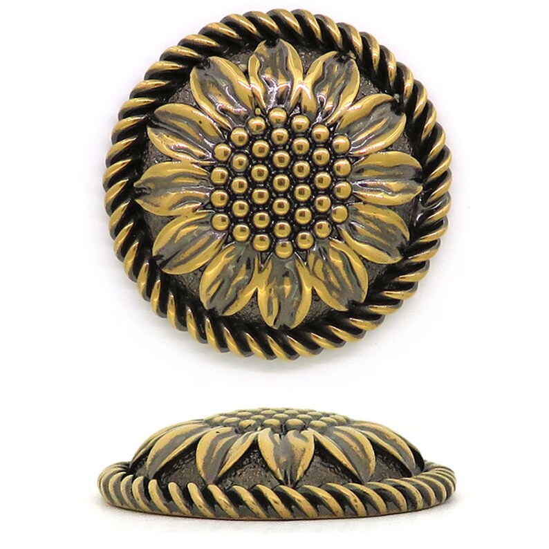 Sunflower Conchos - Ø 1-1/2 Inch - Etsy