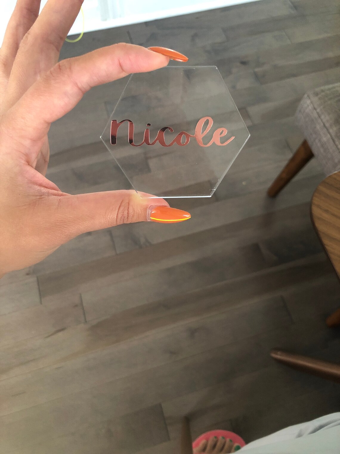 Set of 12 Acrylic Name Plates for Bridal Shower , Wedding - Etsy