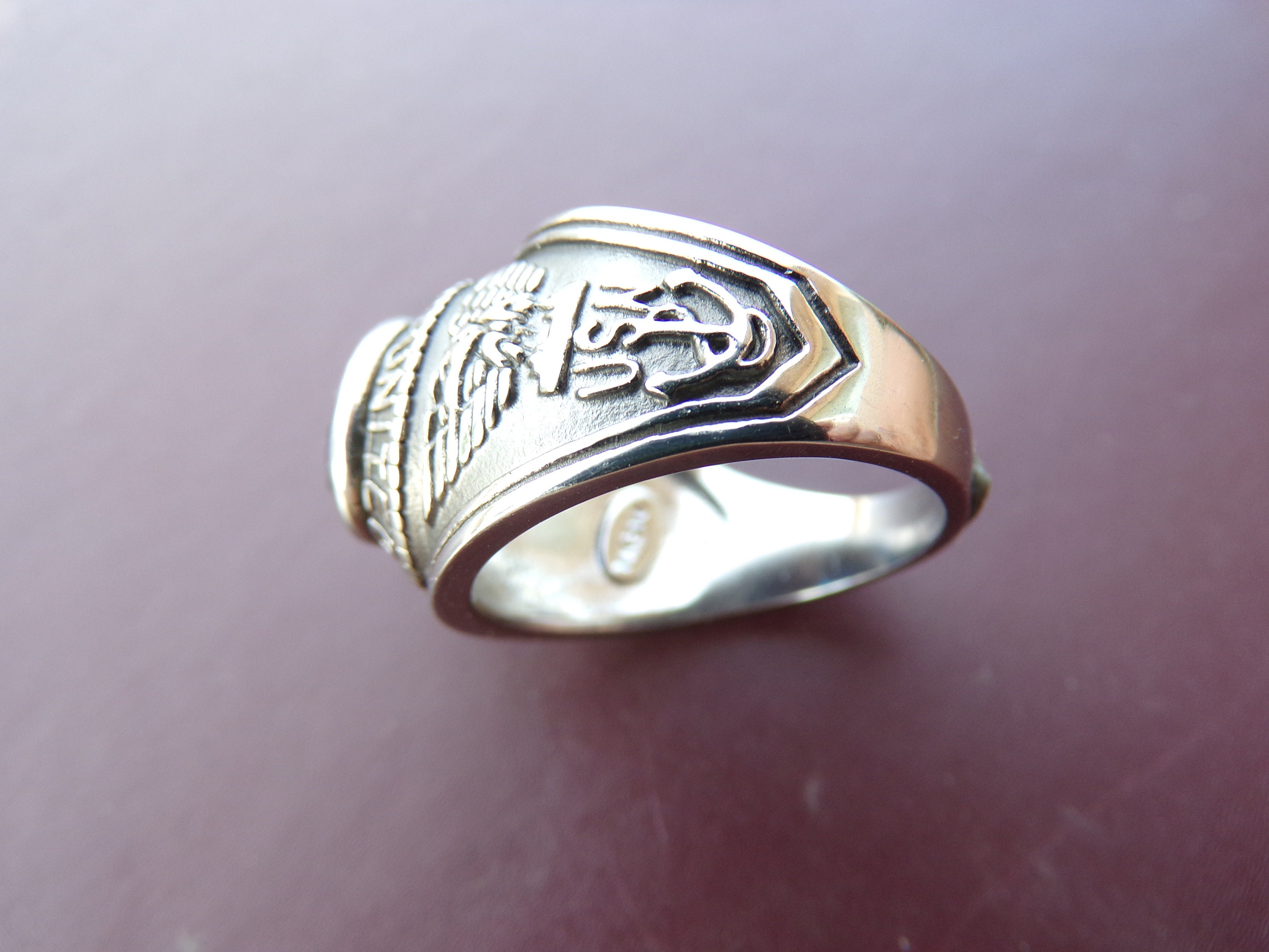 US Navy Men's Class Ring USN Military Finger Insignia - Etsy