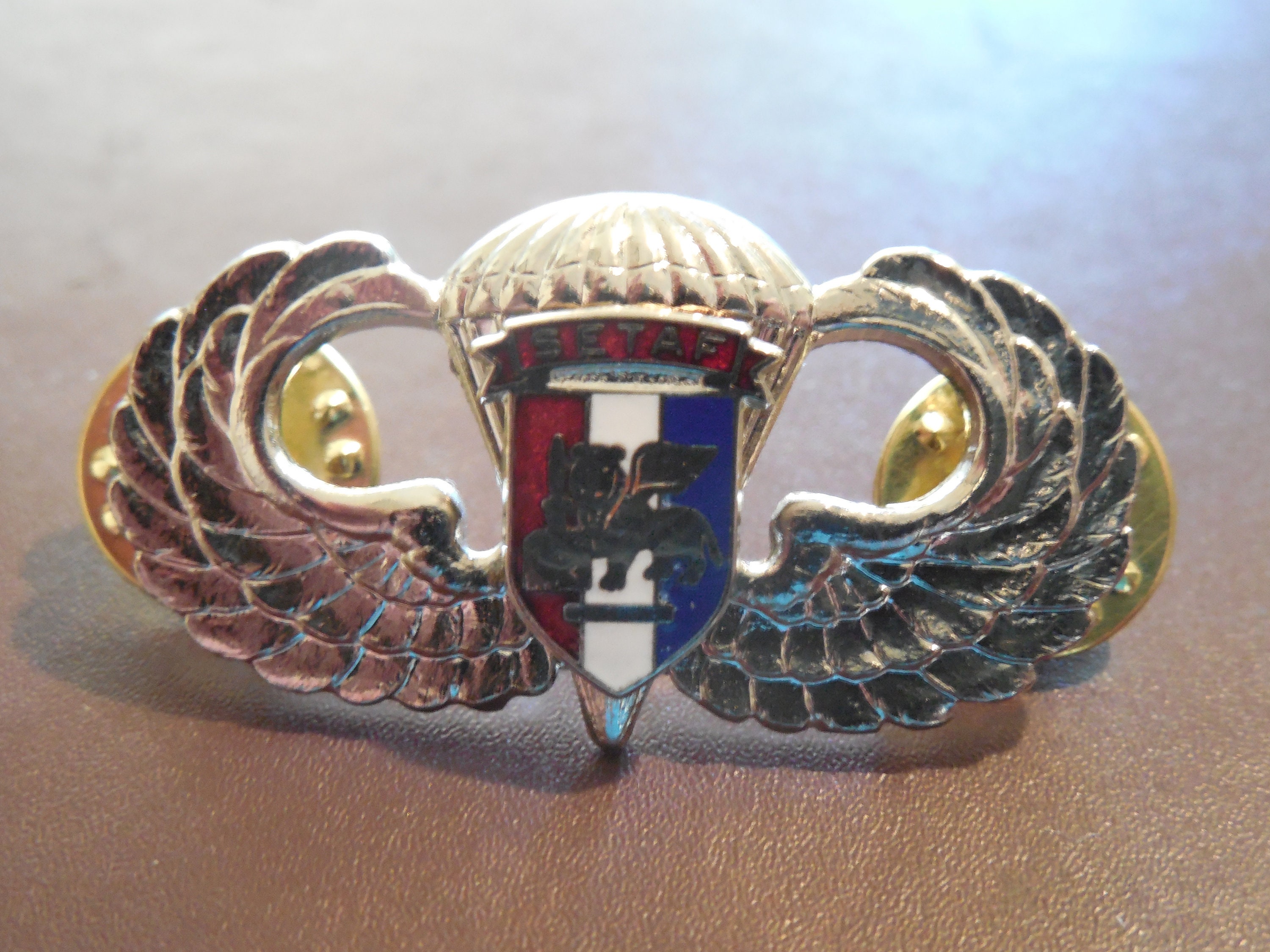 3/325th Airborne ABCT SETAF Italy Jump Wing Badge Military Lapel Hat ...