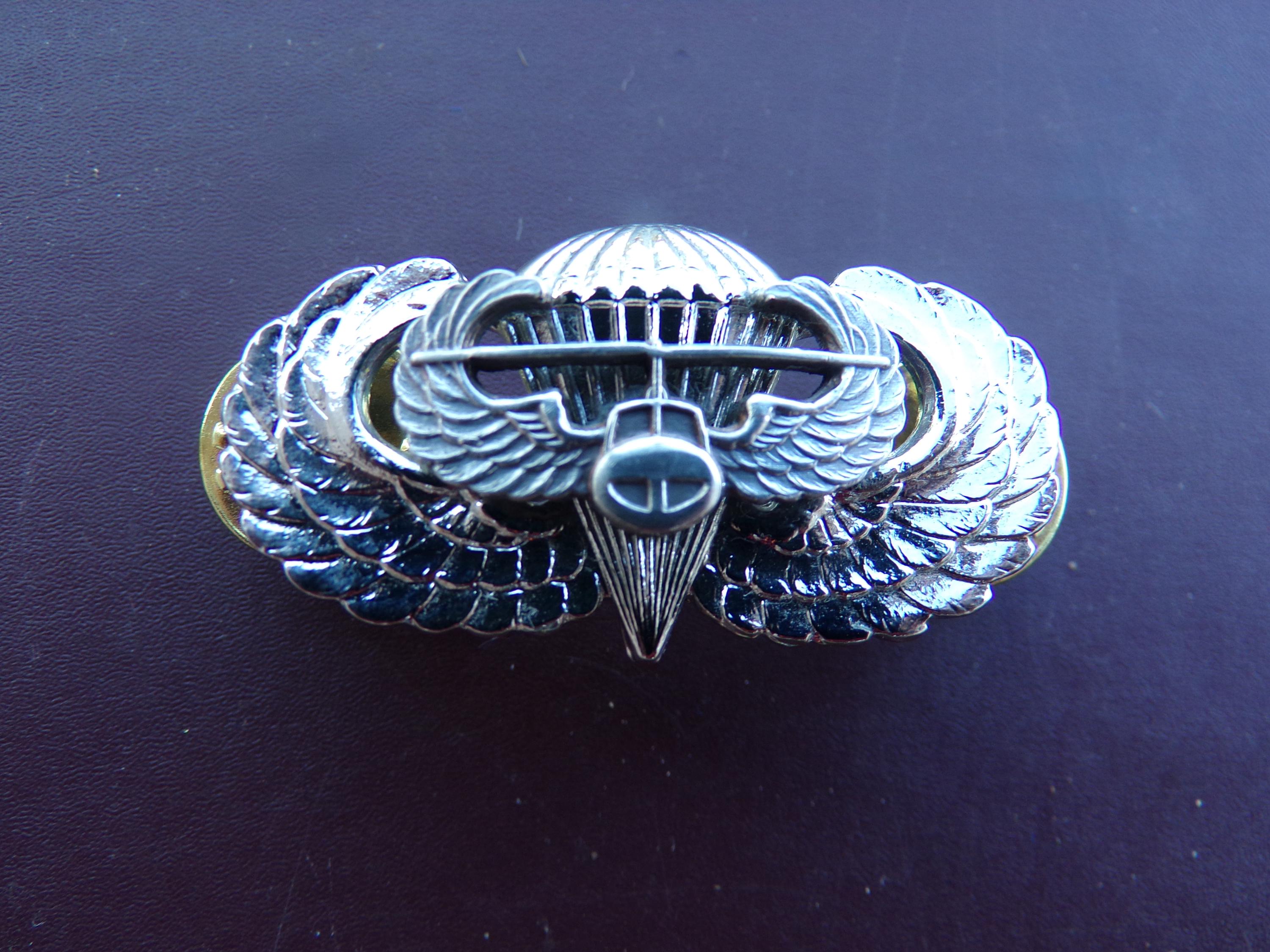 Airborne Air Assault Jump Wing Badge Military Uniform Parachute Pin ...