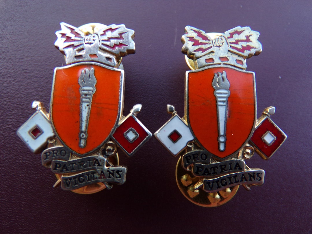 Signal Corps Unit Insignia Crest DI Lot Collar Hat Badge - Etsy