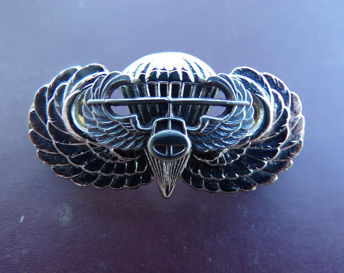 Airborne Air Assault Jump Wing Badge Military Uniform Parachute Pin ...
