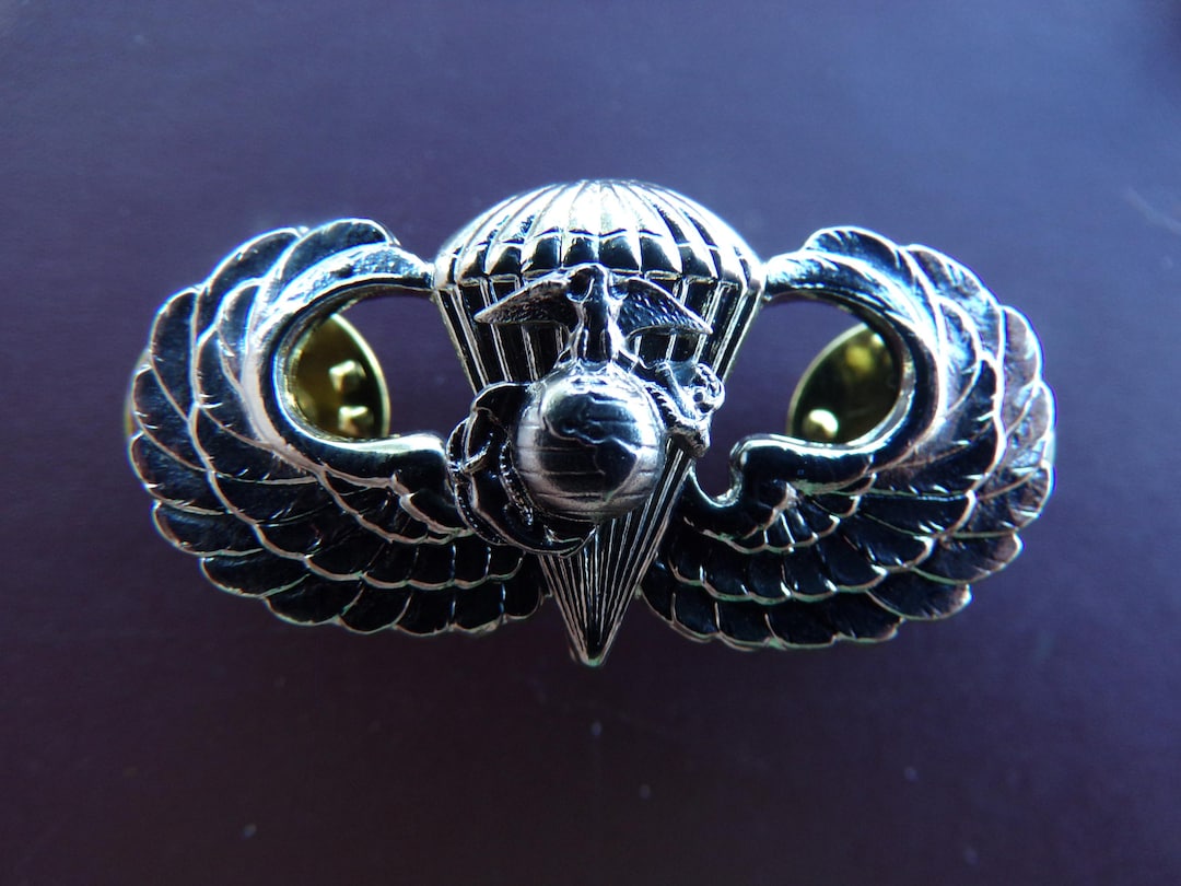 US Marine Corps Airborne Jump Wing Badge Military Uniform Parachute EGA ...