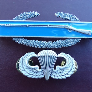 Combat Infantry Airborne Jump Wing Badge Military Insignia Paratrooper ...