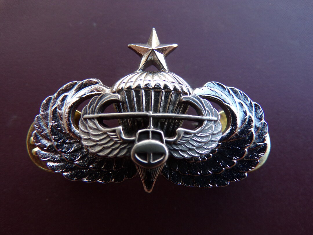Airborne Air Assault Senior Jump Wing Badge Military Uniform Parachute ...