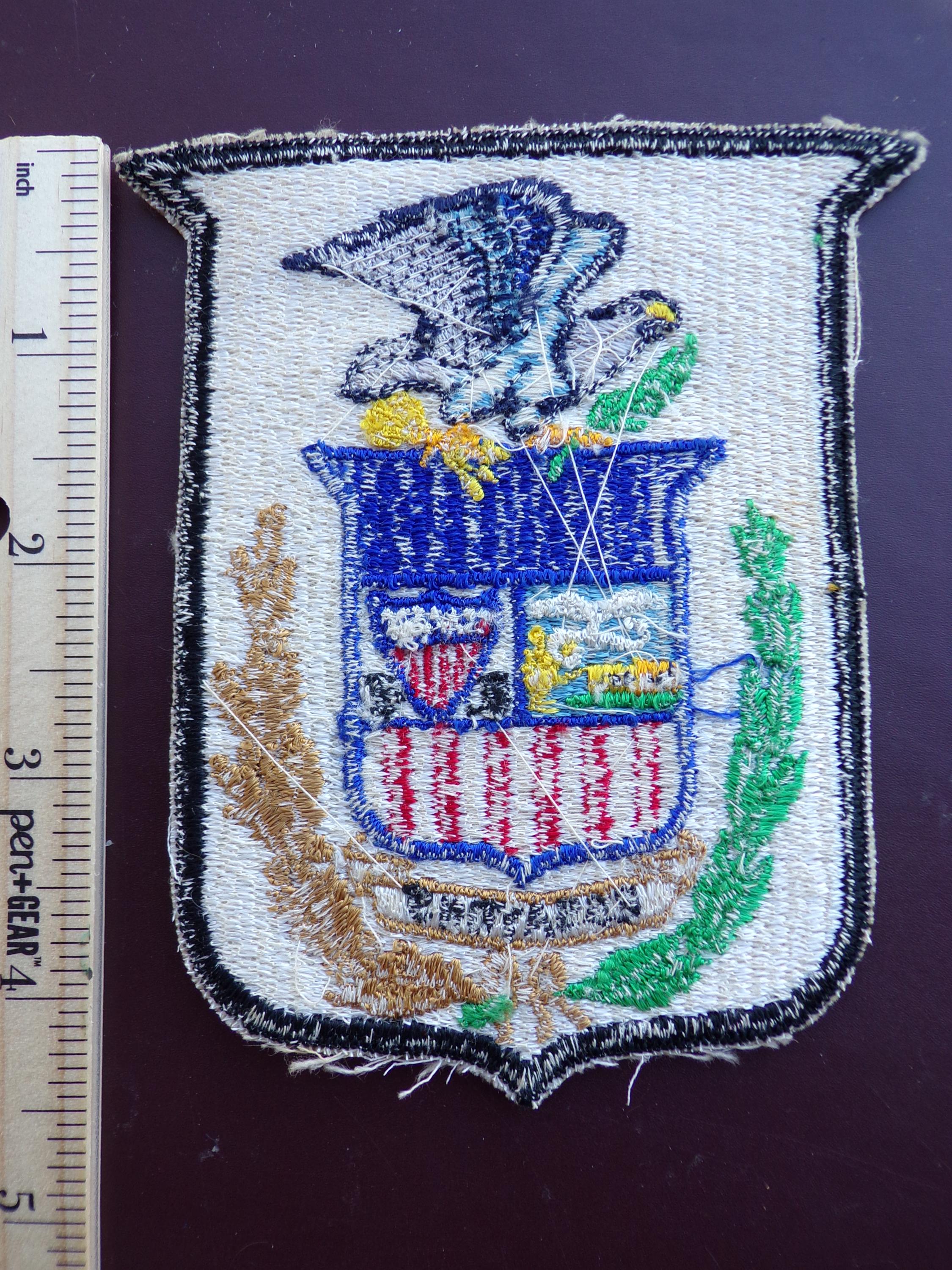 US Army Engineer Corps Coat of Arms Essayons Pocket Patch Vintage Post ...