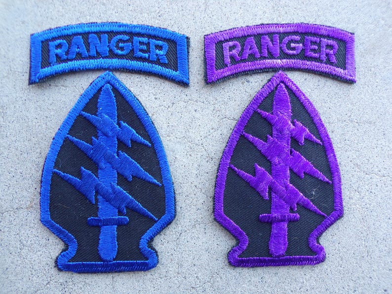 2 US Army Special Forces Ranger Airborne TWO Patch Tab Paratrooper ...