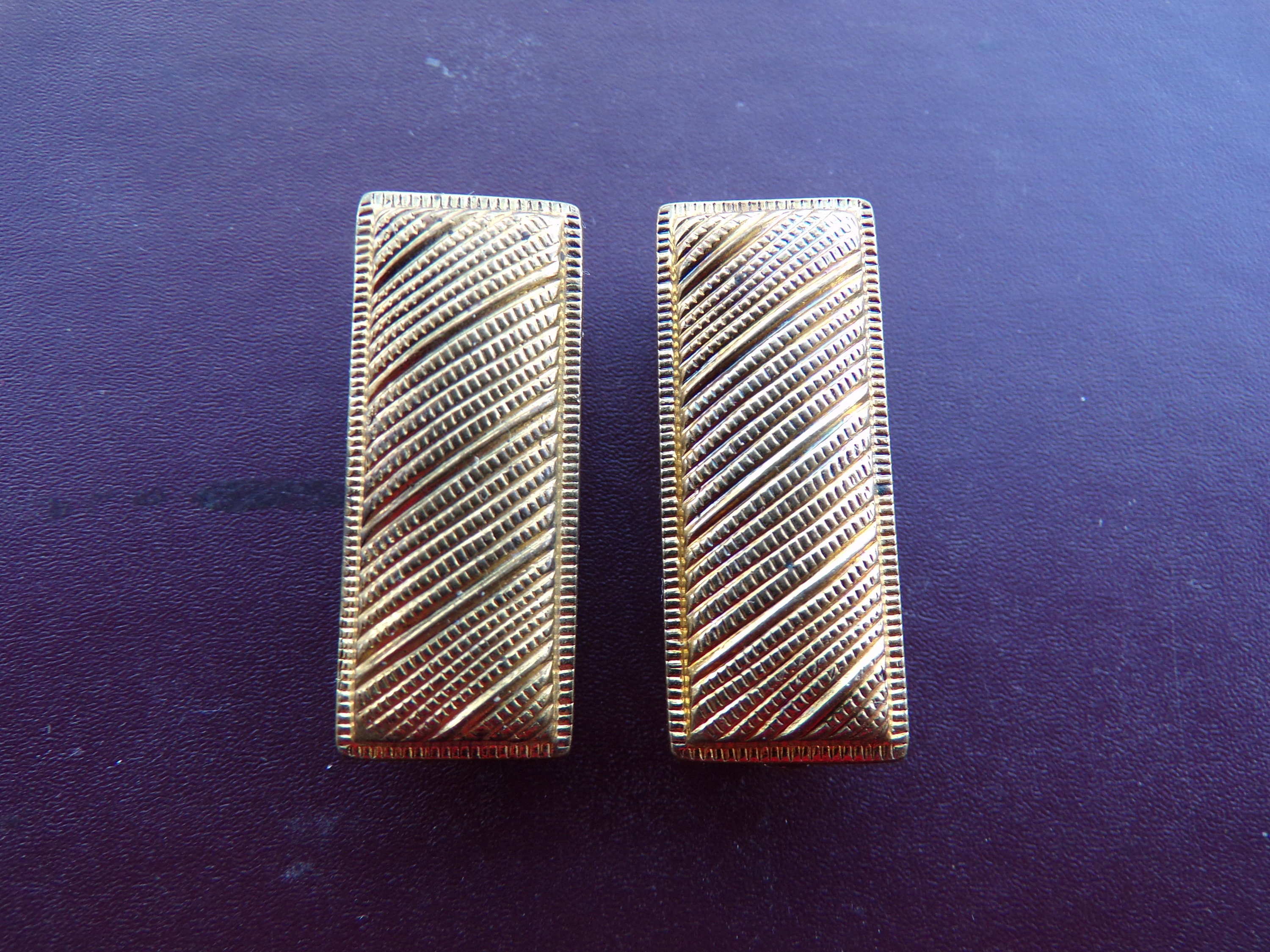 US Army Navy Second Lieutentant Ranks Collar Brass Bars Vintage WWII ...