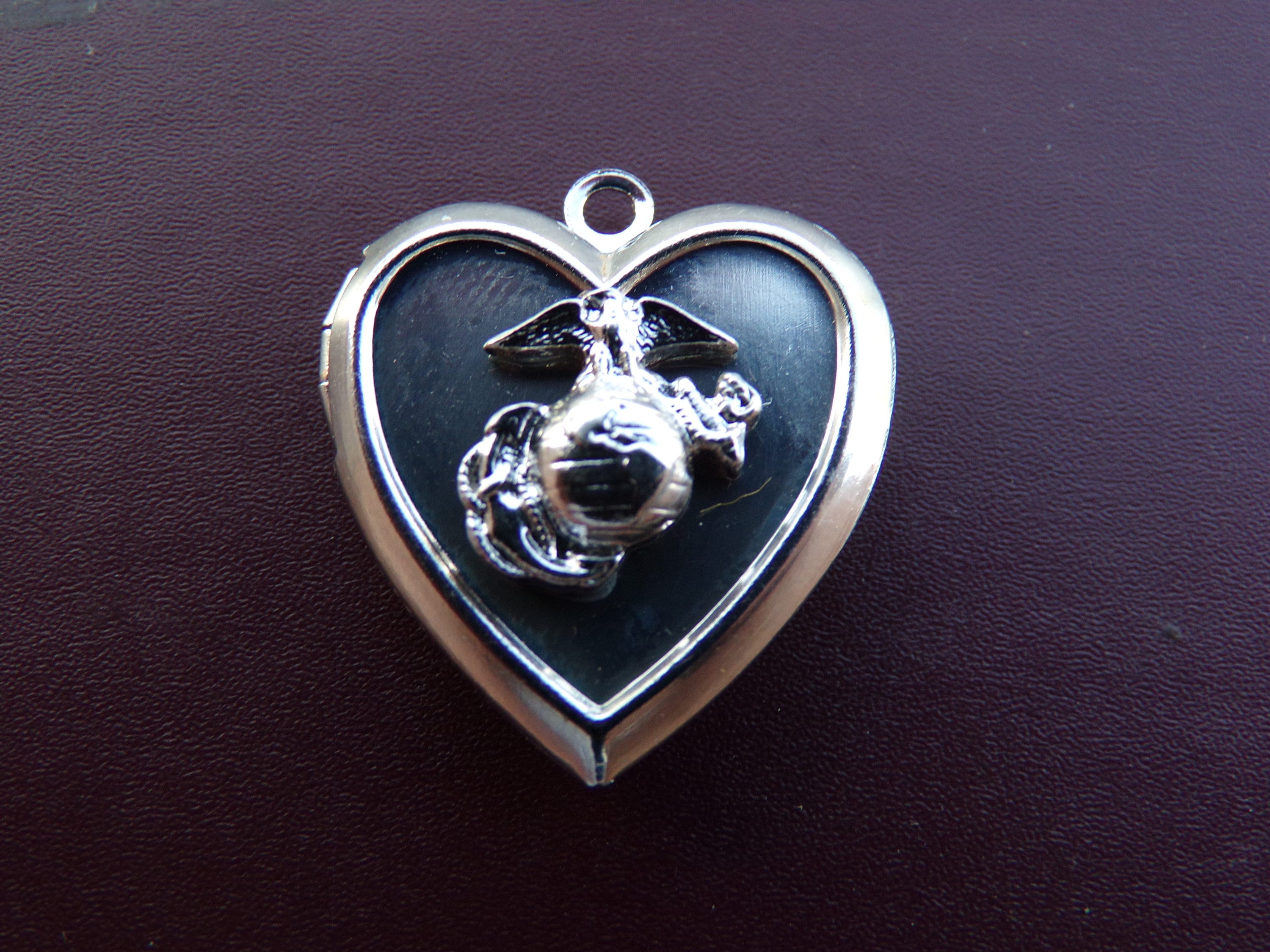 US Marine Corps Sweetheart Picture Locket Necklace Bracelet Eagle Globe ...