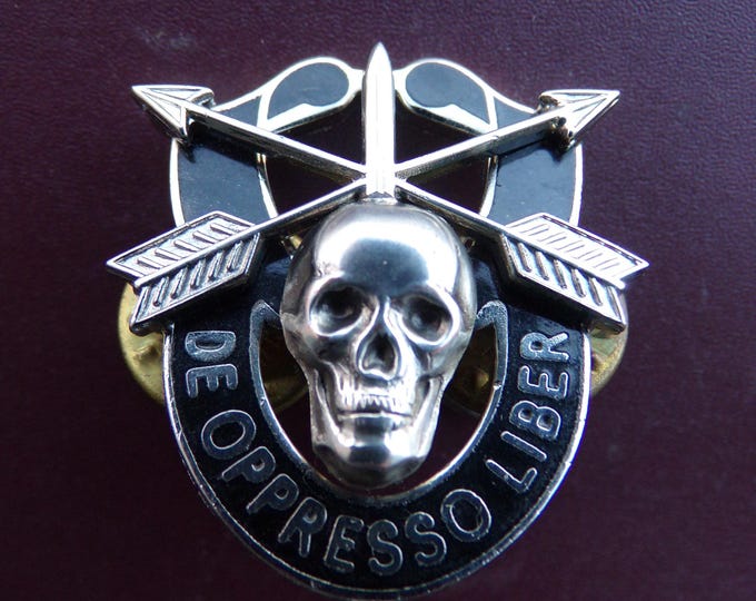 Special Forces Airborne Skull Crest Military Insignia Beret Badge ...