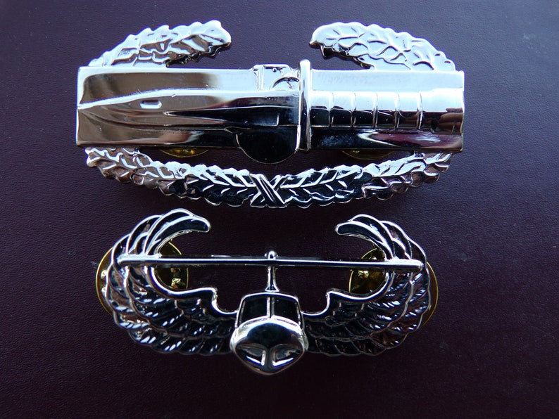 Combat Action Air Assault Wing Badge Military Insignia Pin CAB Set ...