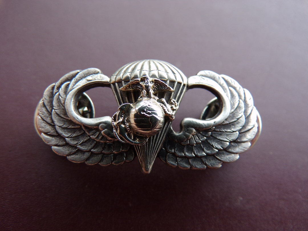 US Marine Corps Airborne Jump Wing Badge Military Uniform Parachute EGA ...