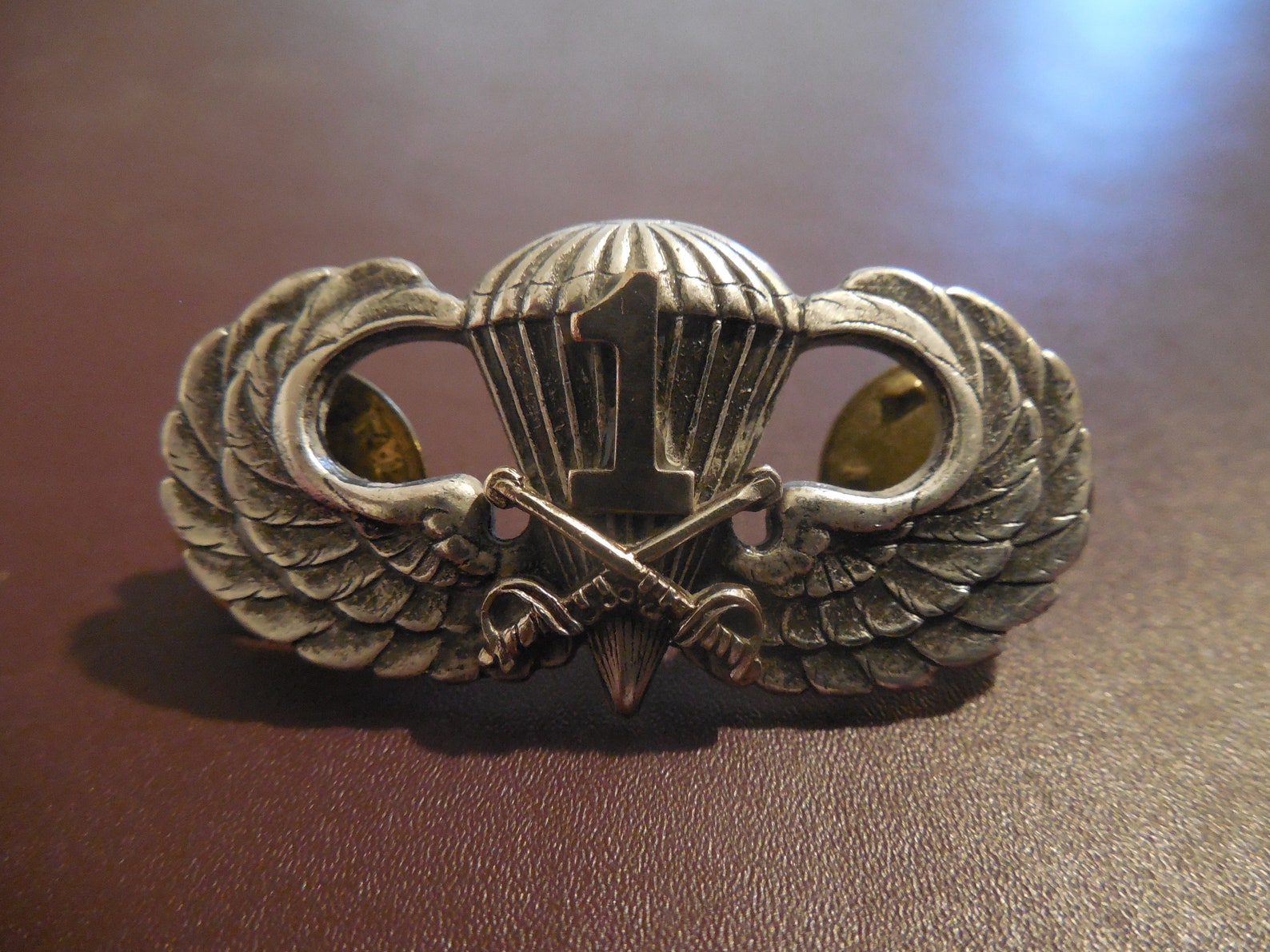 1st Cavalry Airborne Jump Wing Badge Insignia Military Pin Parachute ed ...