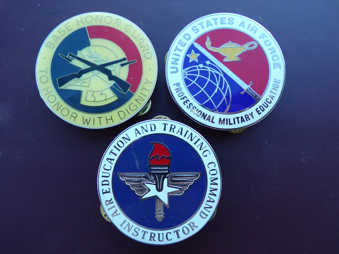 US Air Force Pocket Badge Military Aviation Insignia Lapel Pin Lot USAF ...