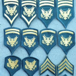 US Army Specialist Rank Patch Sets Vintage Insignia Uniform Shoulder ...