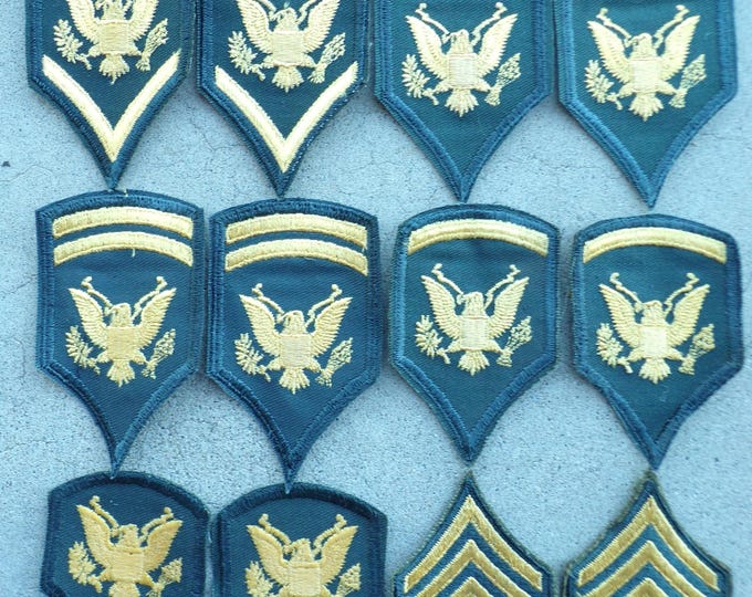 US Army Specialist Rank Patch Sets Vintage Insignia Uniform Shoulder ...