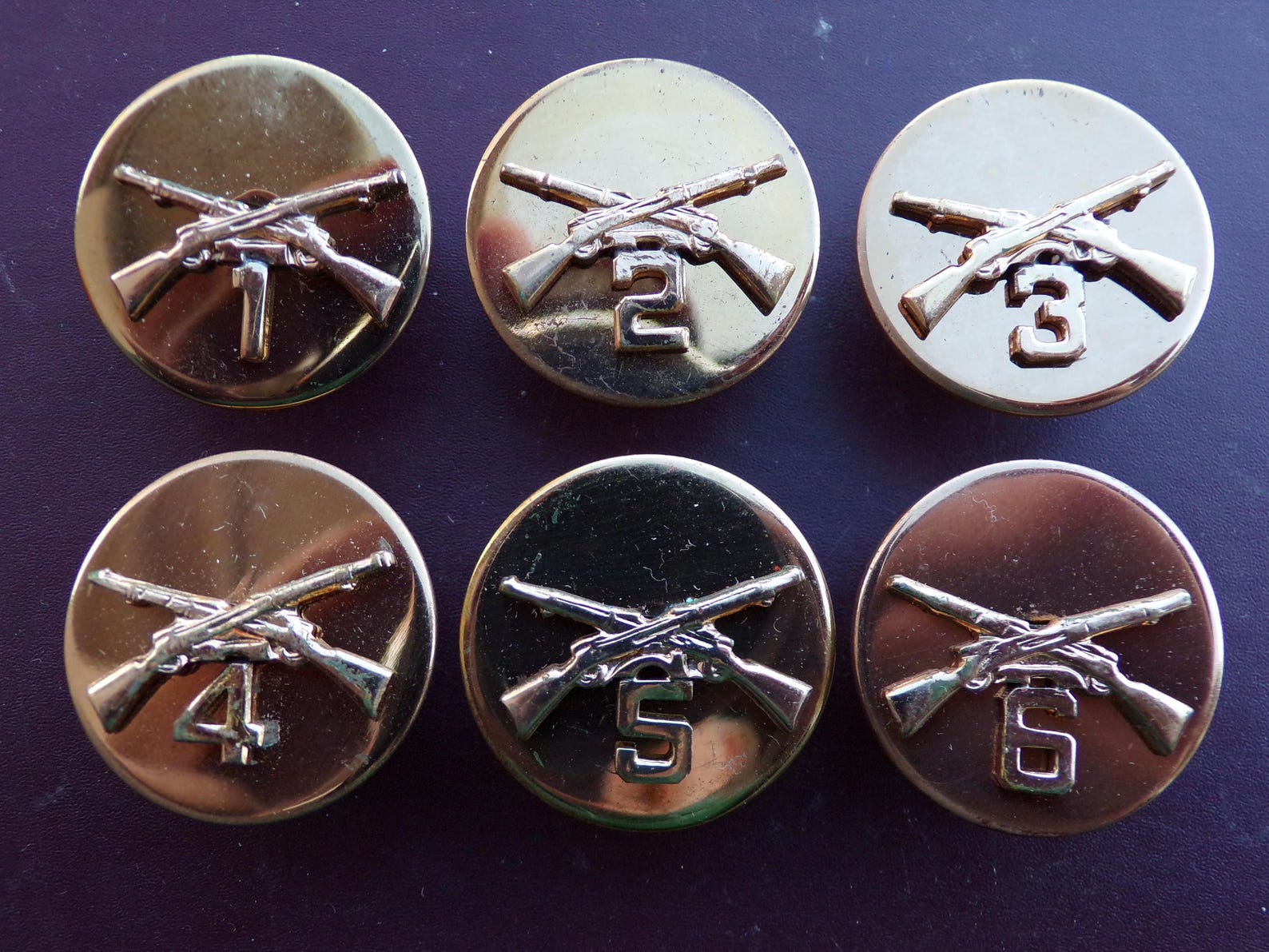 Original Infantry Disk Pin US Army 1st 2nd 3rd 4th 5th 6th Military ...