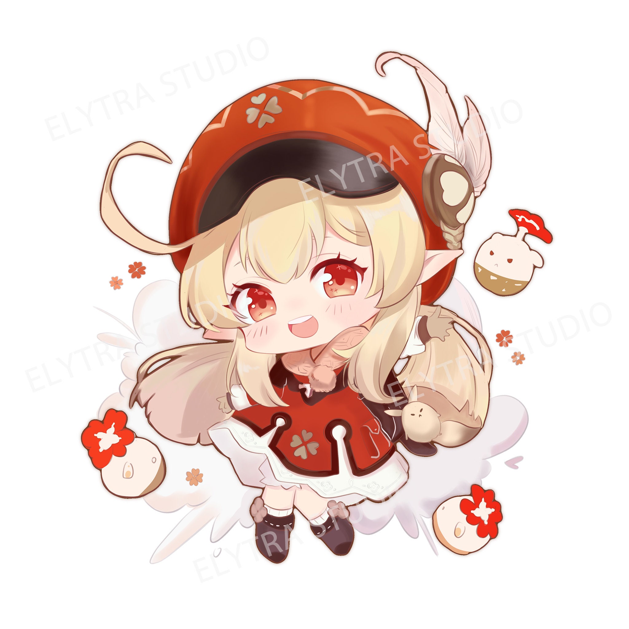 Genshin Impact Klee Venti Childe Clipart Illustrations - Etsy Singapore