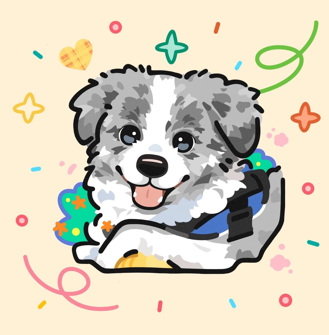 Custom Pet Portrait，cute Chibi Cat Cartoon From Photo，kawaii Anime Dog ...