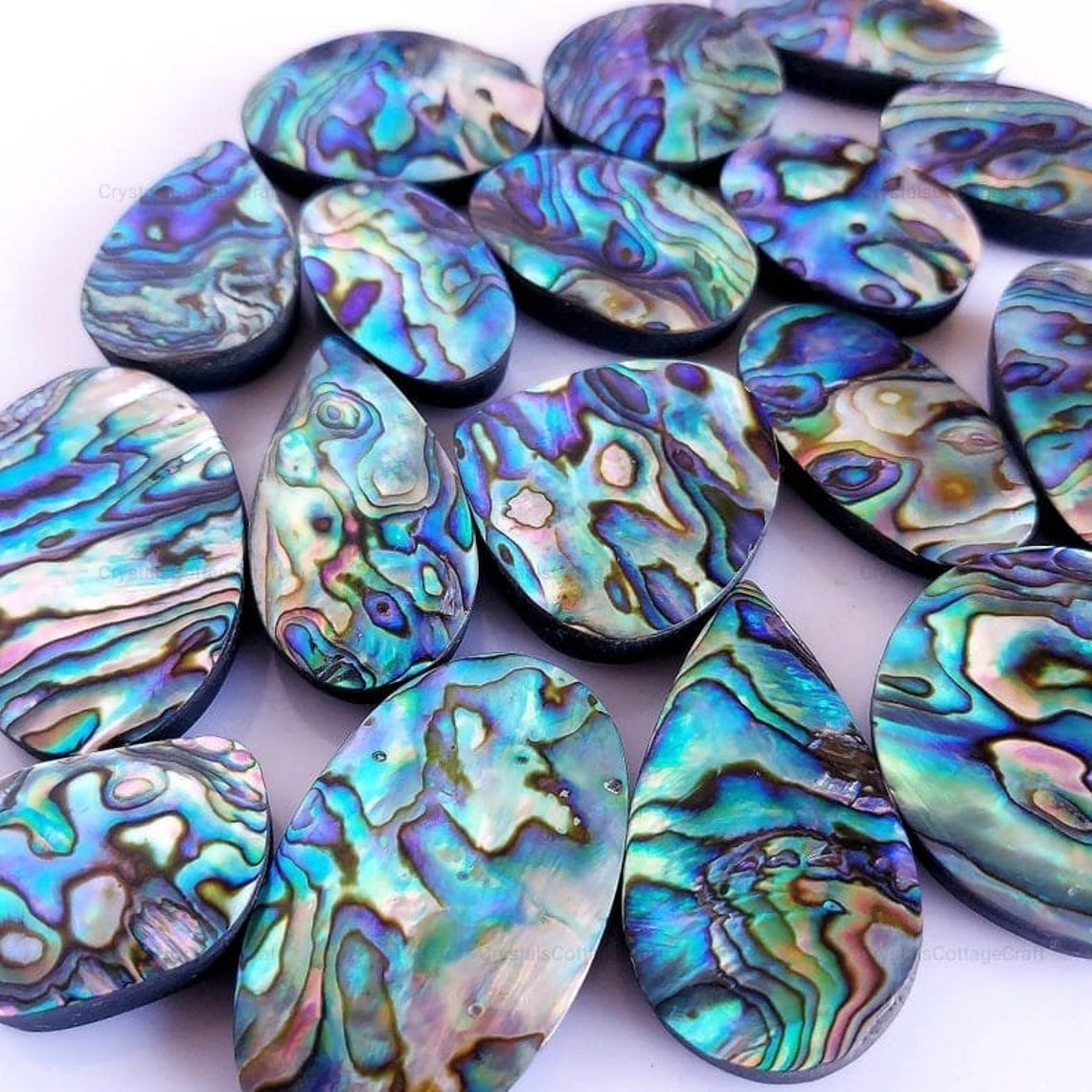 Abalone Gemstone, Abalone Cabochon, Abalone Shell, Loose Abalone Shell ...