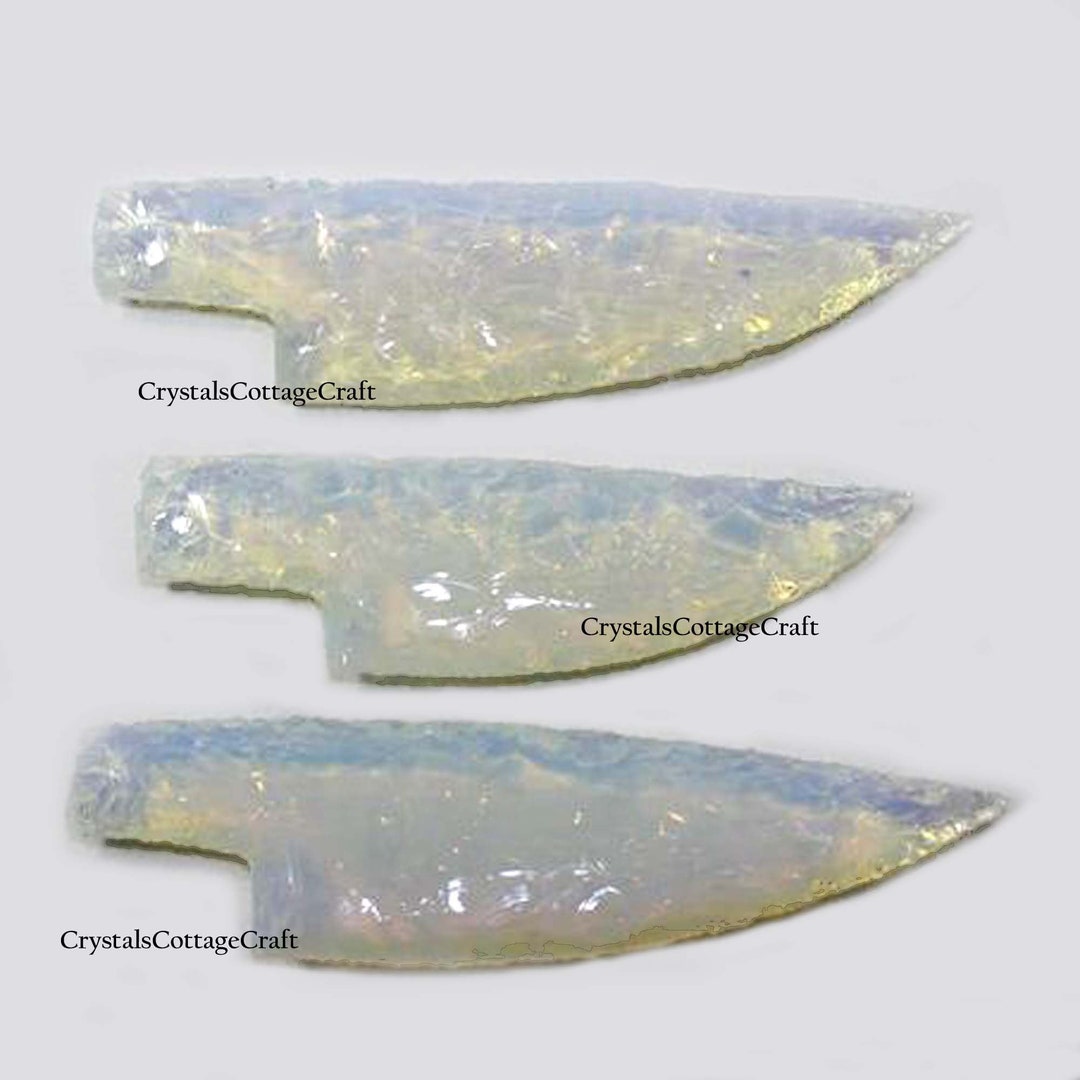 3 Pcs. 5 Hand Knapped Opalite Crystal Knife Opalite - Etsy