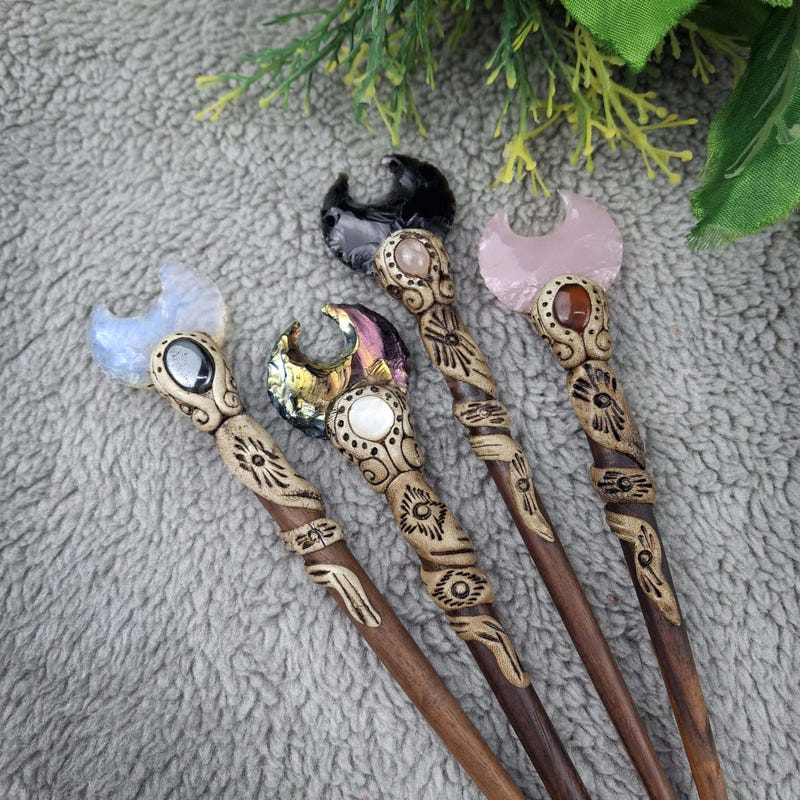 Hair Pin Bun Moon - Etsy UK