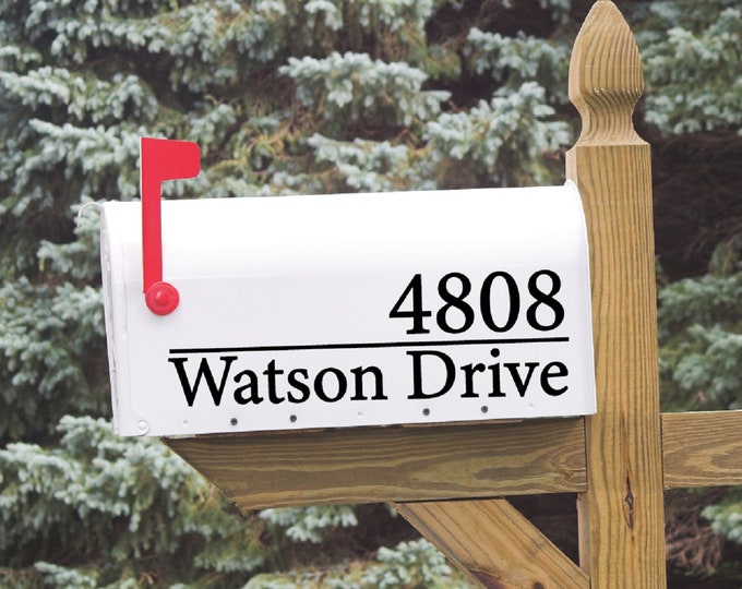 Mailbox Numbers Street Address Front of Mailbox Numbers Mailbox Design ...