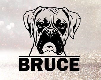 Boxer Dog Decal - Etsy