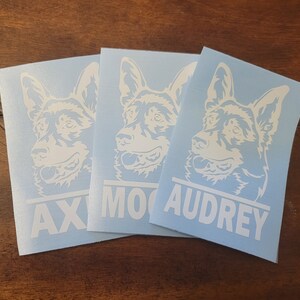 Personalized German Shepherd Decal German Shepherd Sticker - Etsy