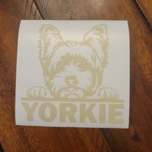 Yorkshire Terrier Decal Yorkie Sticker Dog Decal Dog Sticker Dog Car ...