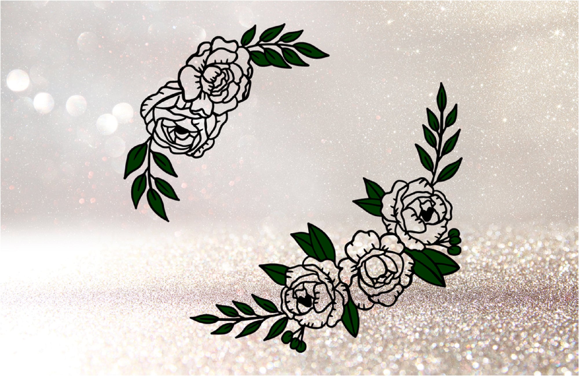 Floral Decal Flower Sticker Rose Car Sticker Car Window | Etsy